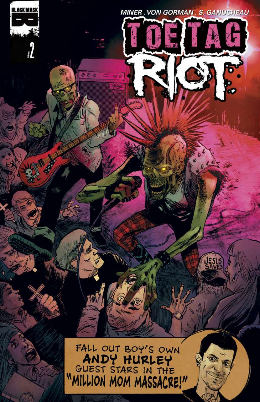 Toe Tag Riot #2 FN; Black Mask | Fall Out Boy Andy Hurley - w/Bag+Board ...
