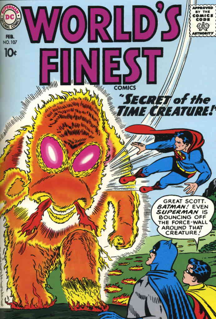 World's Finest Comics #107 FAIR ; DC | low grade comic Batman Superman ...