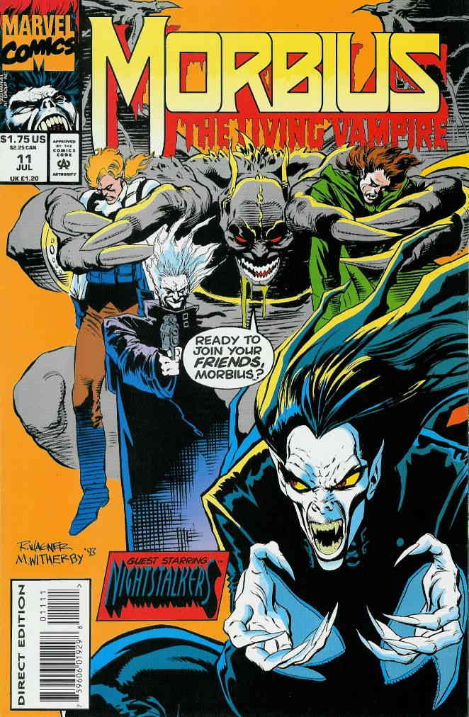 Morbius: The Living Vampire #11 VF; Marvel | Nightstalkers - w/Bag ...